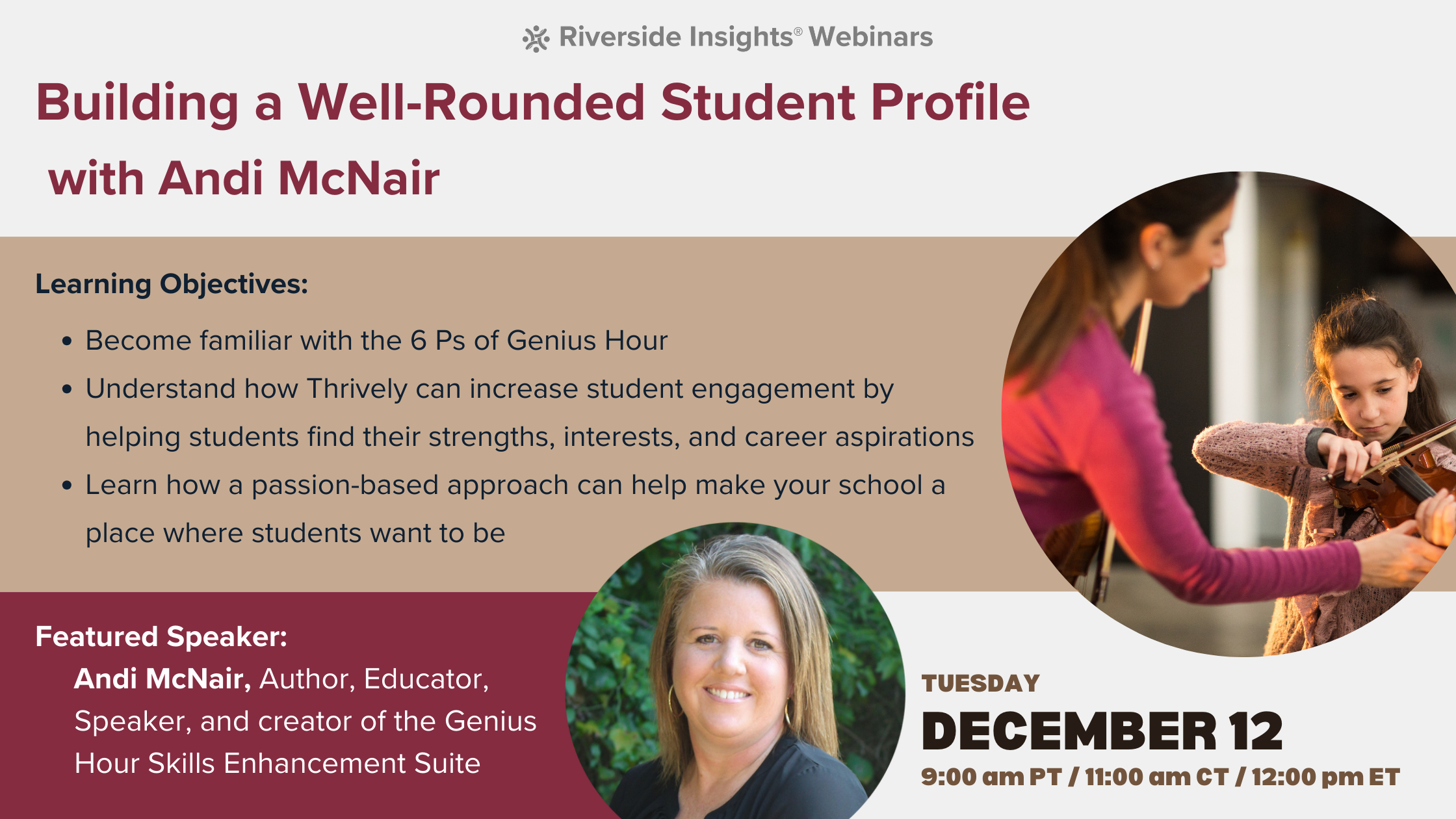 Building a Well-Rounded Student Profile with Andi McNair